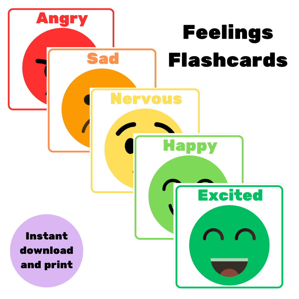 Feelings Flashcards - Calm Kids Resources