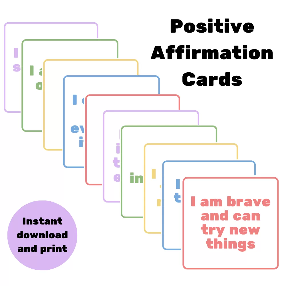 Positive Affirmation Cards - Calm Kids Resources